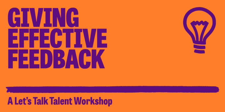 Giving Effective Feedback for managers workshop | Let's Talk Talent
